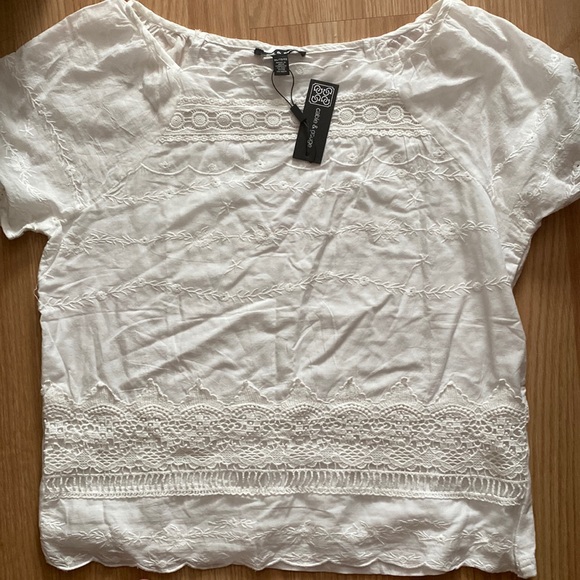 gable& gause | Tops | New Womens Gablegause Embroidered Blouse Pxl ...